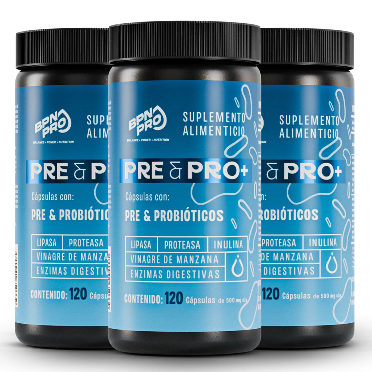 Probióticos y Prebióticos I Enzimas Vinagre Manzana I Salud Digestiva – BPN PRO